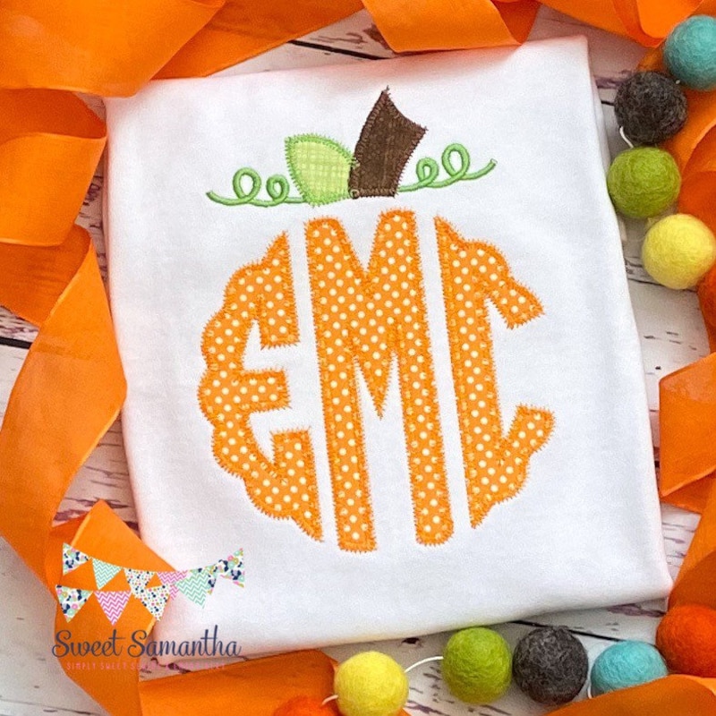 Pumpkin Monogram - Etsy