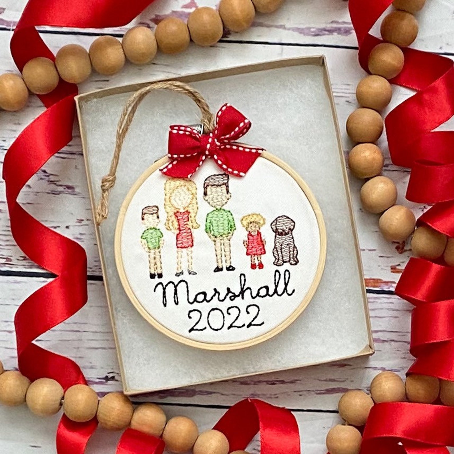 Personalized Family Christmas Ornament Keepsake Holiday - Etsy