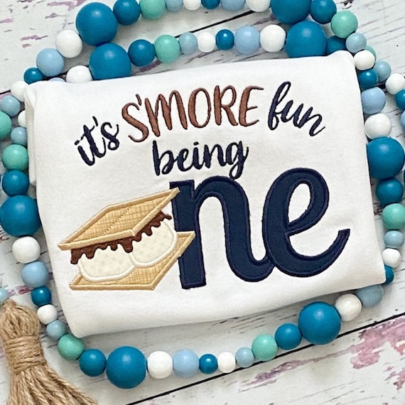 Its Smore Fun Being One Birthday Shirt or Bodysuit Smores | Etsy