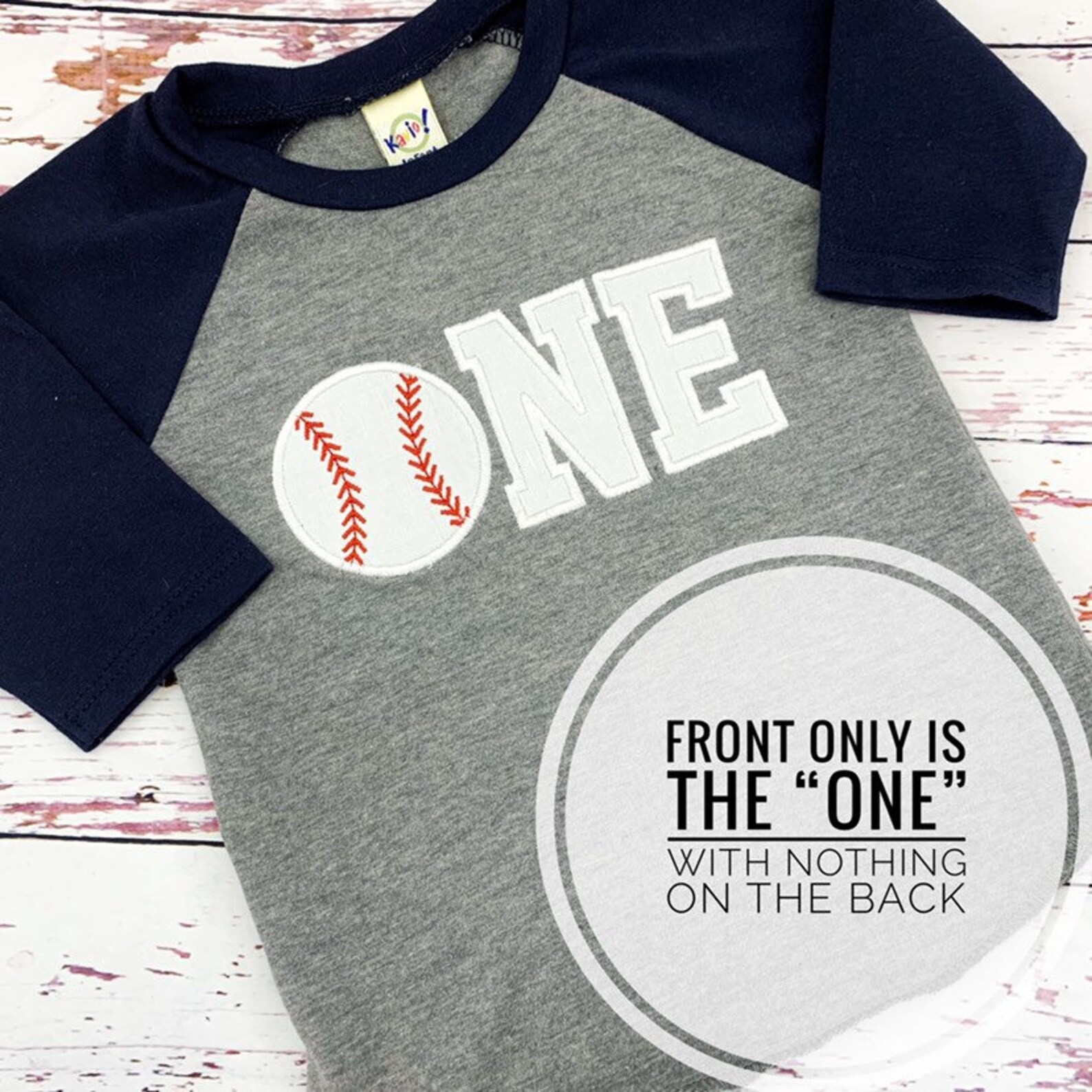 Baseball One Birthday Shirt Baseball First Birthday | Etsy