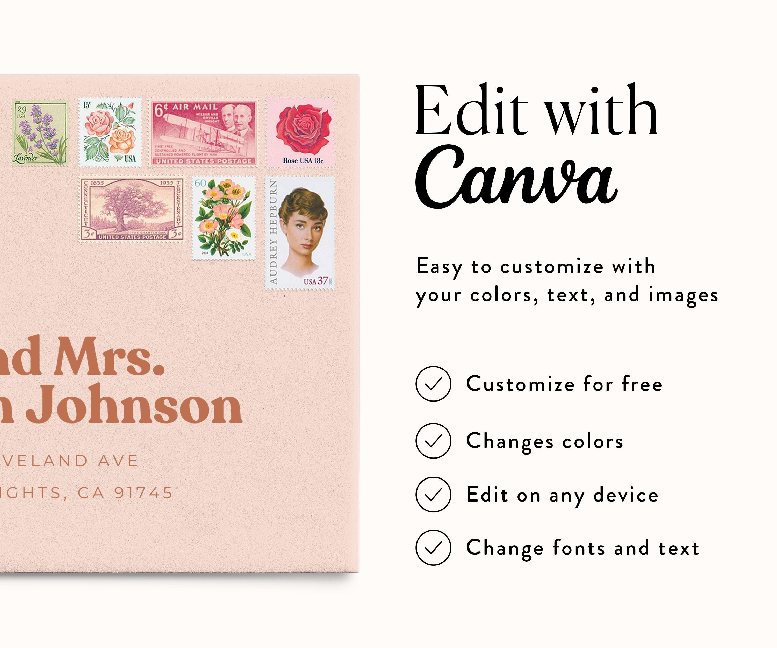 Envelope Address Template | Printable and Editable Envelope Address ...