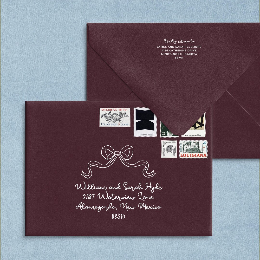 Envelope Address Template | Printable and Editable Envelope Address ...