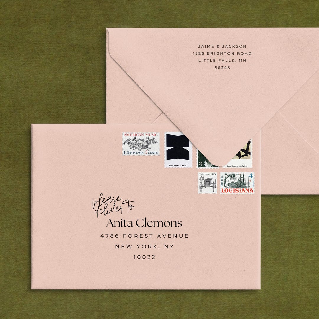 Envelope Address Template Printable and Editable Envelope Address ...