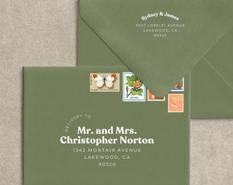 Envelope Address Template | Printable and Editable Envelope Address ...