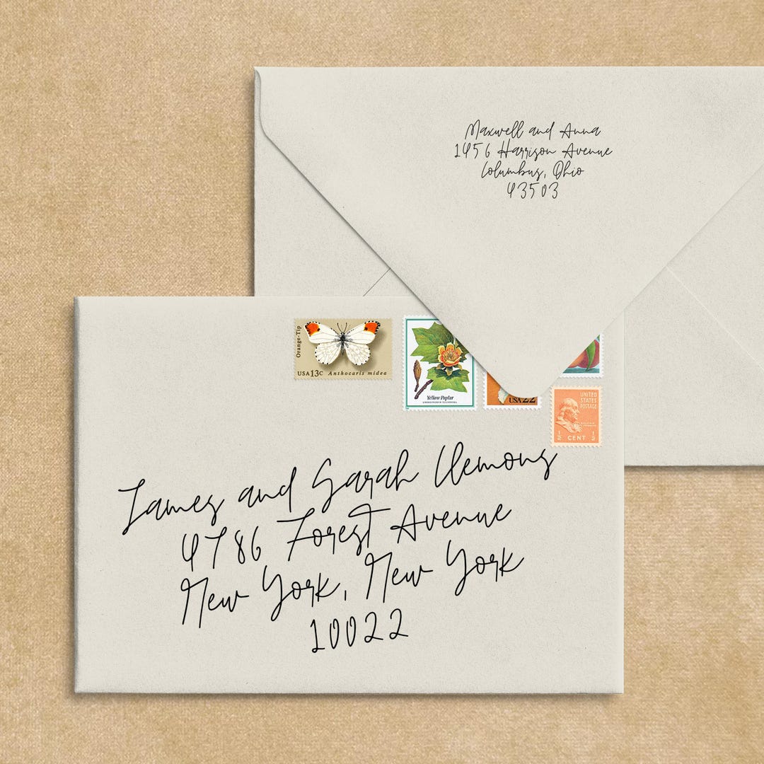 Envelope Address Template | Printable and Editable Envelope Address ...