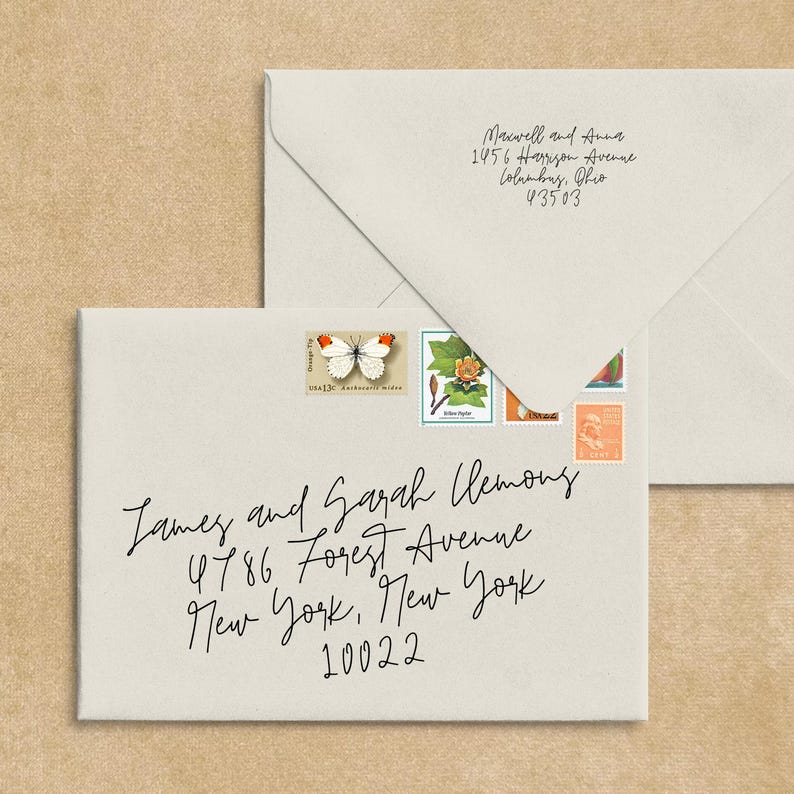 Envelope Address Template | Printable and Editable Envelope Address ...