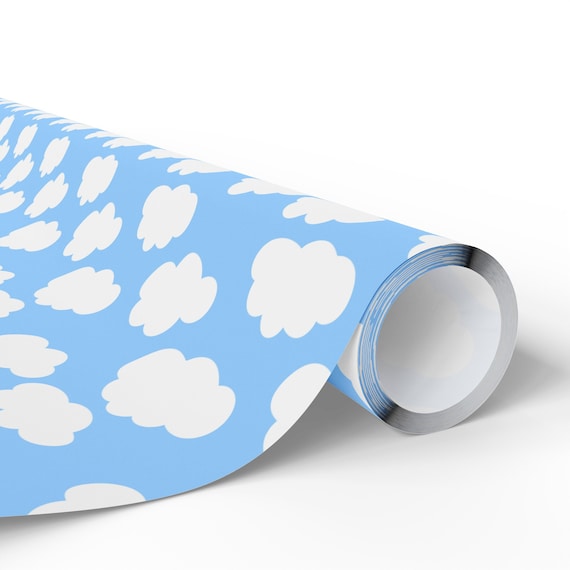 Cloud Wrapping Paper Cloud Gift Wrapping Baby Shower Gift Wrap Clouds in the Sky Nature Themed Gift Wrap Etsy UK