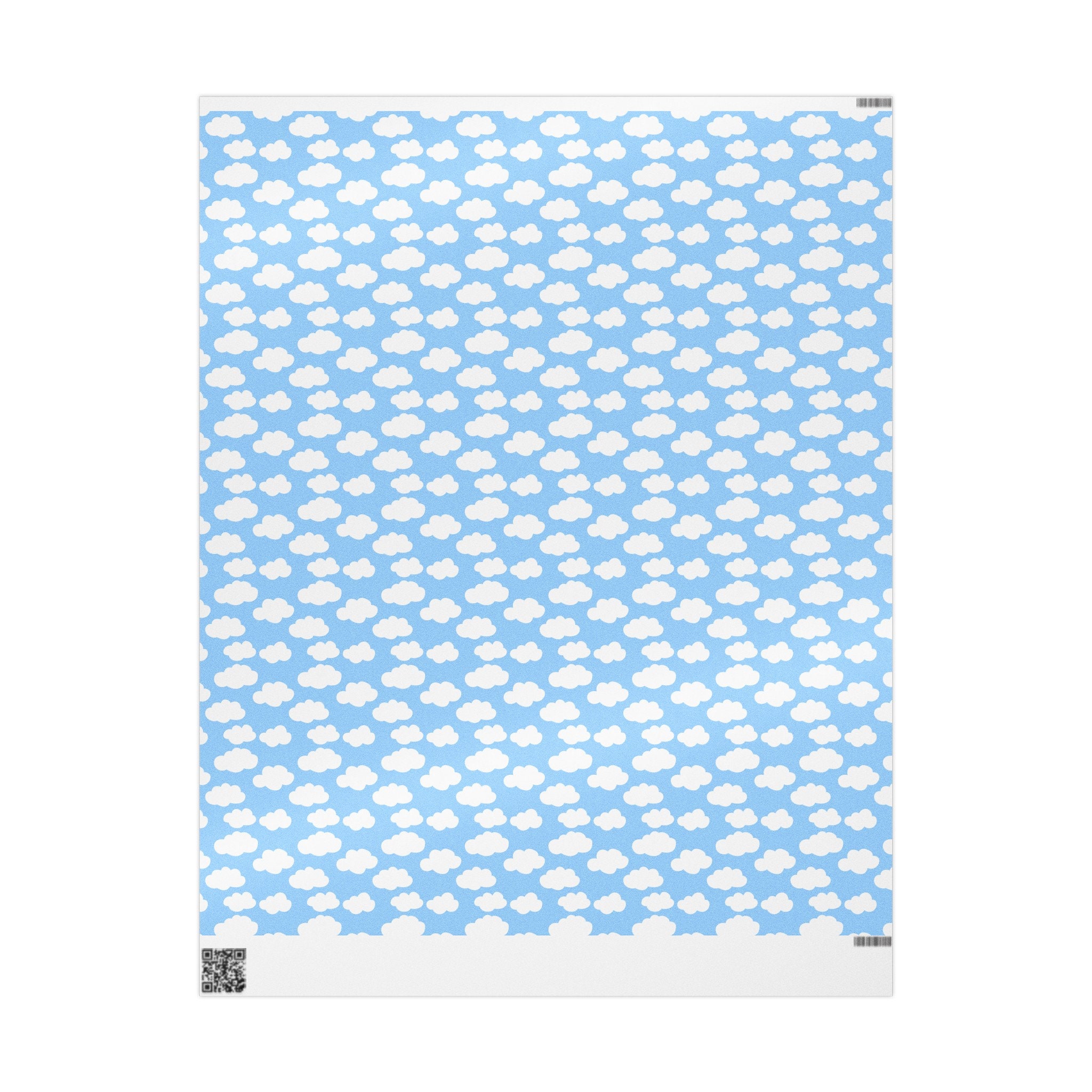 Cloud Wrapping Paper, Cloud Gift Wrapping, Baby Shower Gift Wrap ...