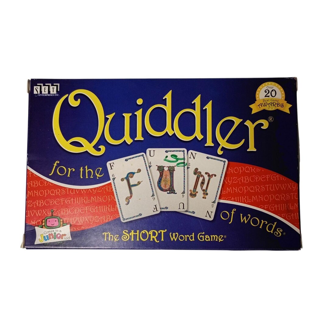 Quiddler Card Game - for the Fun of Words - Short Word Game! New ...