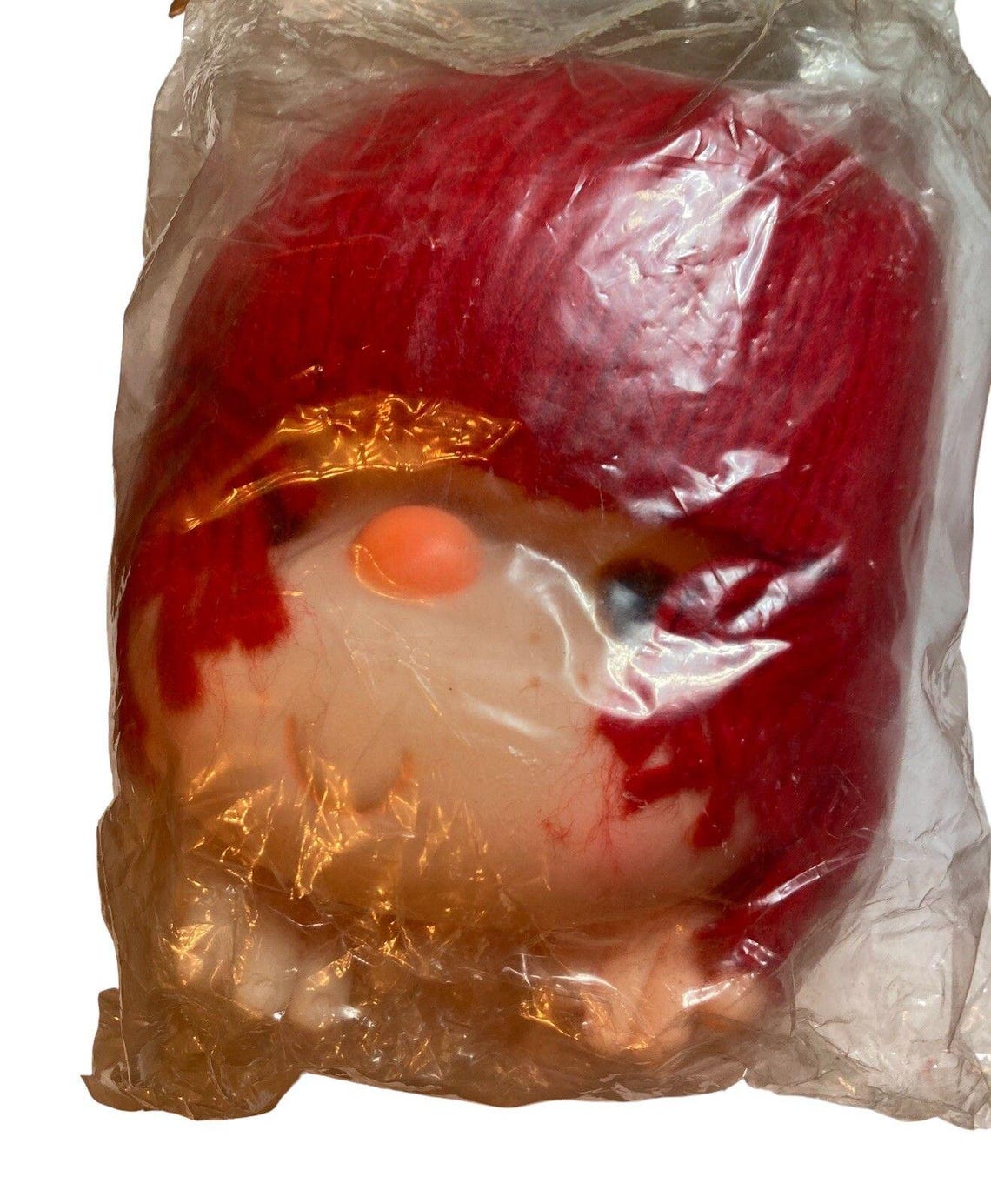 Vintage Doll Craftin 6" Angie Head & Hands Red Yarn Hair Vintage Doll ...