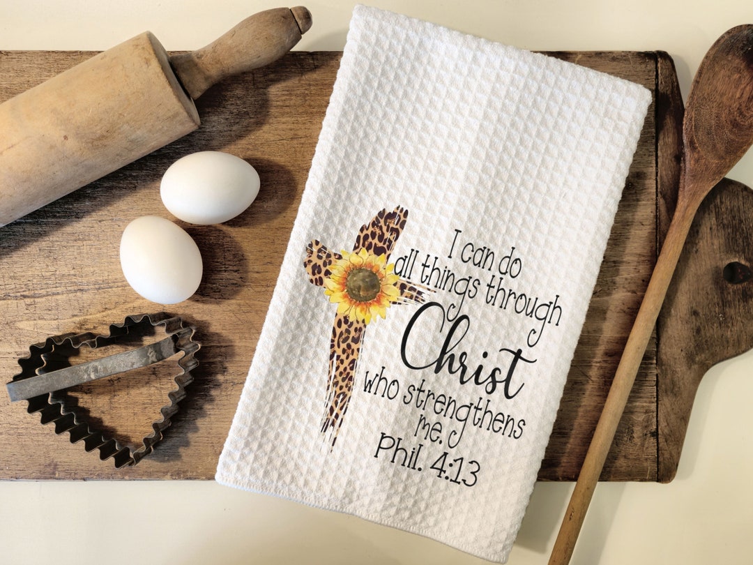 Microfiber Tea Towel, Christian Tea Towel, Christian Kitchen Towel ...