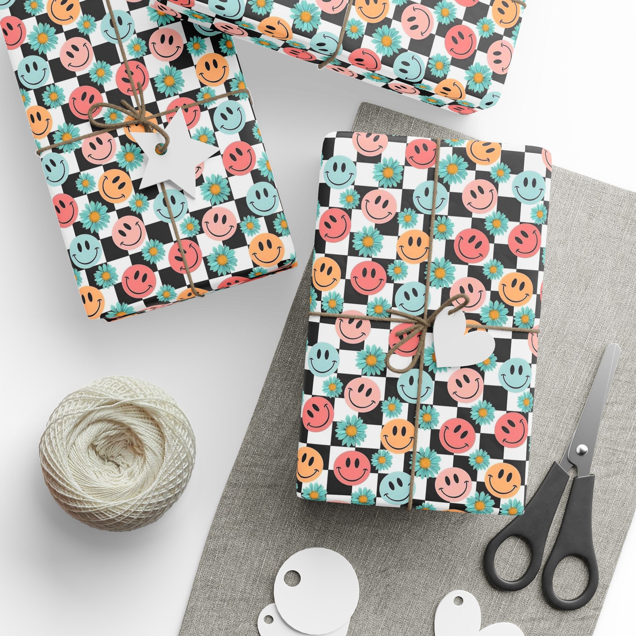 Retro Groovy Wrapping Paper, Groovy Pattern Gift Wrapping Paper, Teen ...