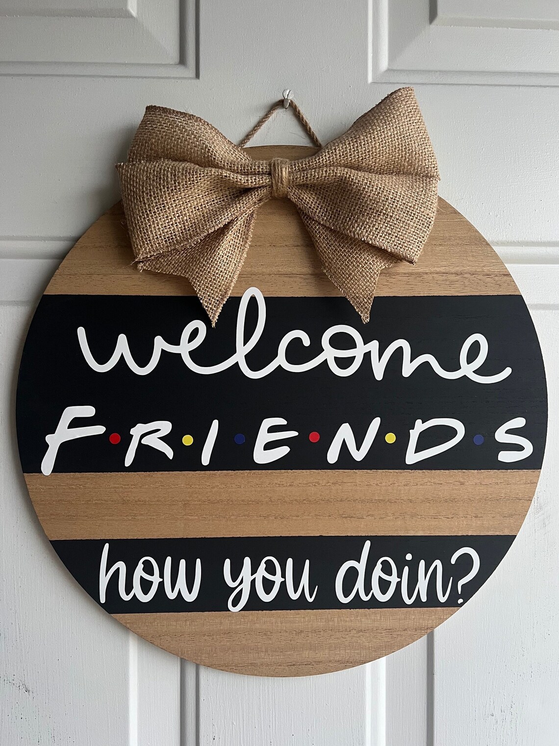 How You Doing Friends Door Sign - Etsy