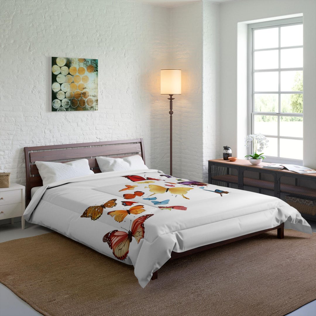 Butterfly Bliss Comforter, King Size Comforter, Queen Size Comforter ...