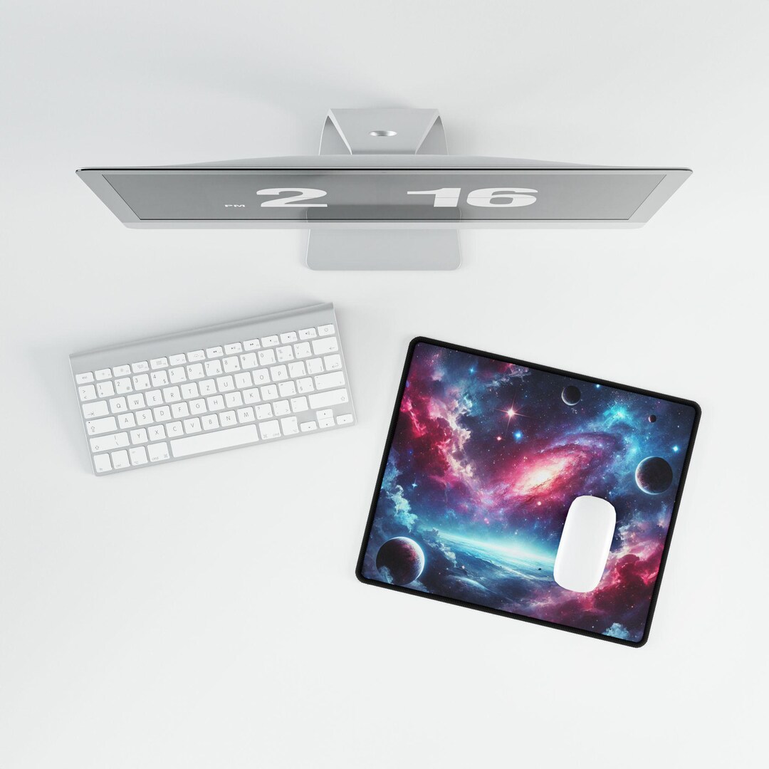 Galaxy Desk Mat - Cosmic Space Themed Mouse Pad, Gaming, Office Decor ...