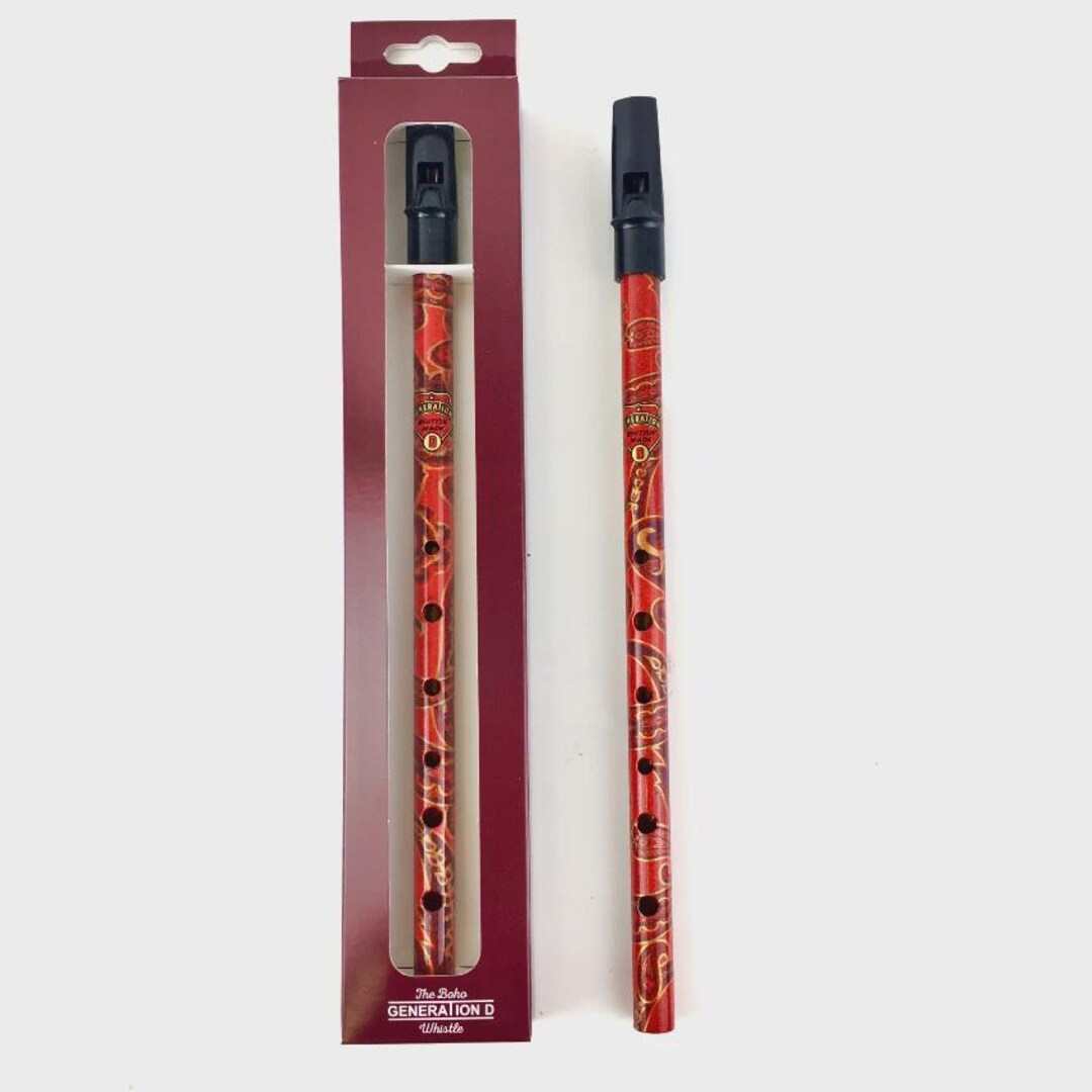 Generation Boho Model - Gaslight Red - Tin Penny Whistle in D Gift Pack ...