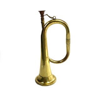The Ventiano Brass Bugle / Bigule Single Tube Horn, Wind Instrument ...