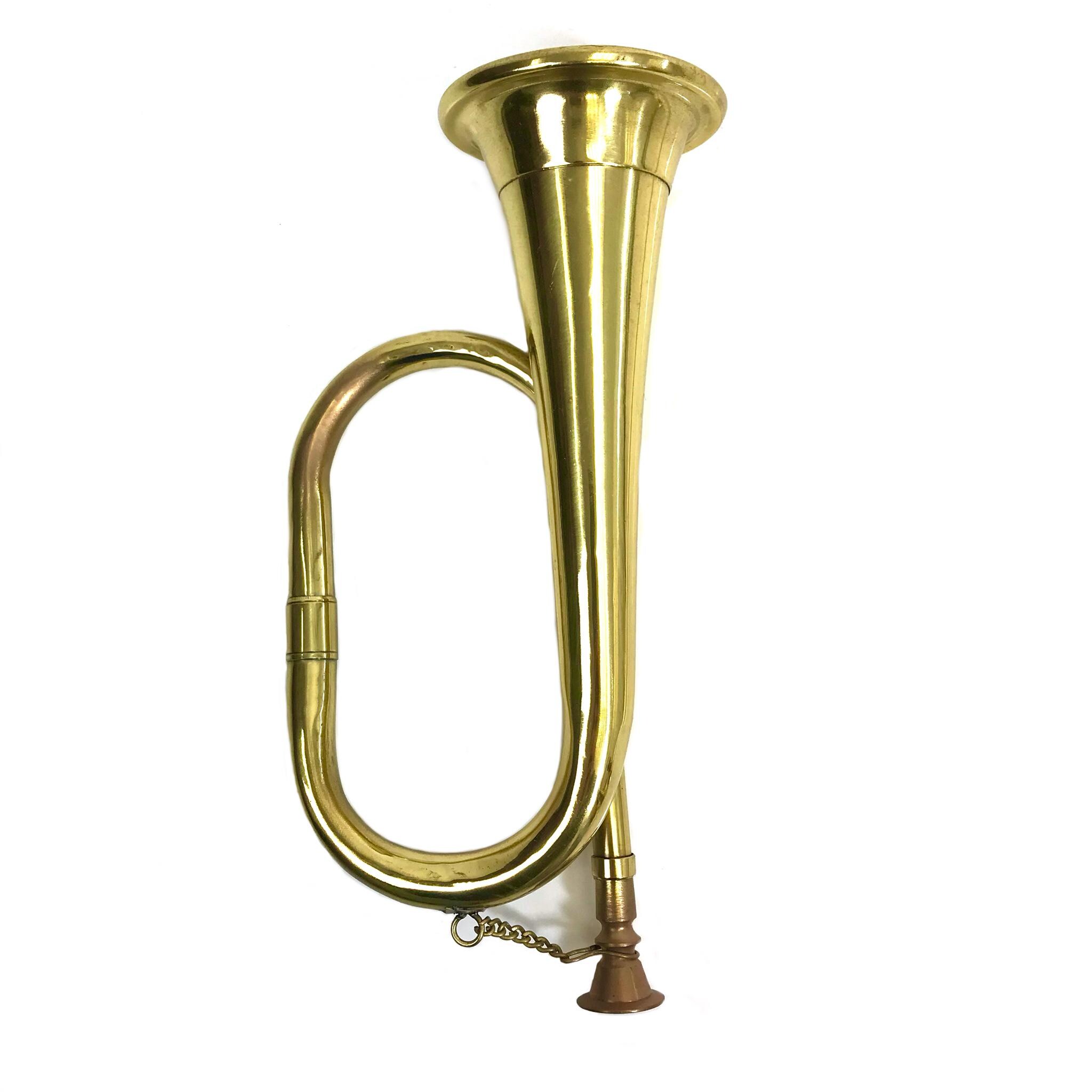 The Ventiano Brass Bugle / Bigule Single Tube Horn, Wind Instrument ...