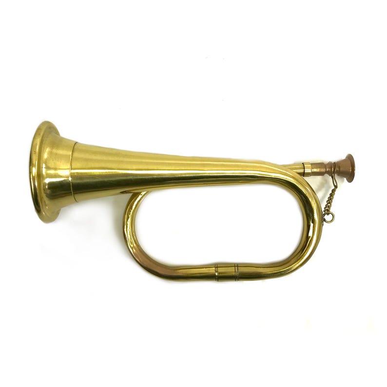 The Ventiano Brass Bugle / Bigule Single Tube Horn, Wind Instrument ...