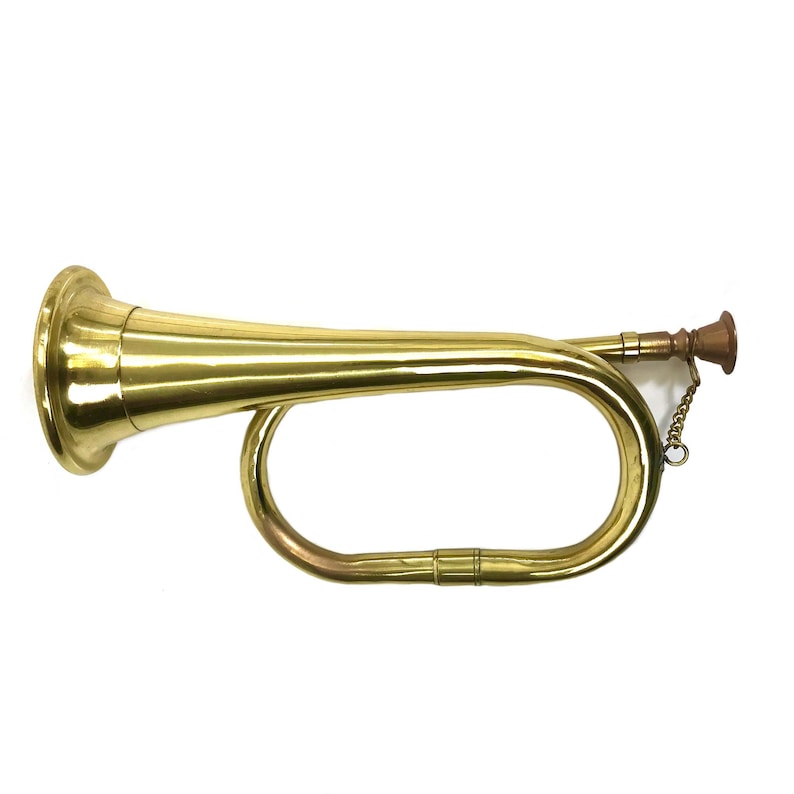 The Ventiano Brass Bugle / Bigule Single Tube Horn, Wind Instrument ...
