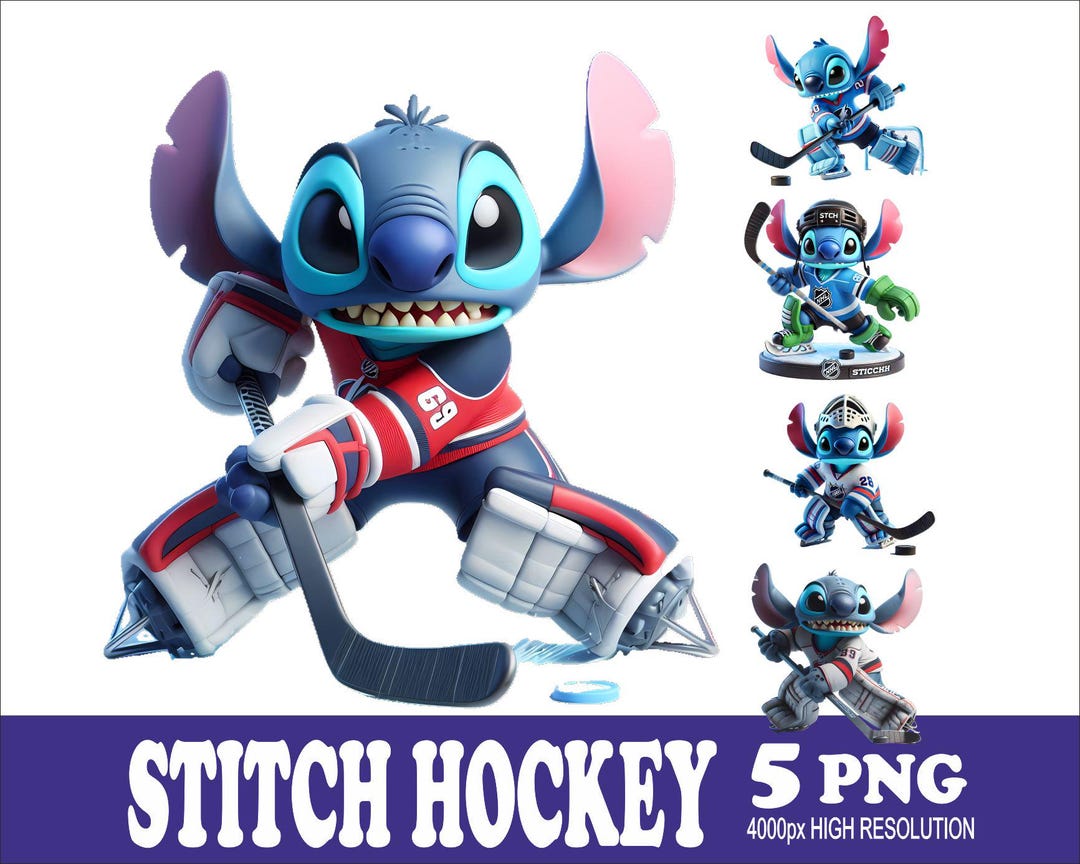 5 PNG Stitch Hockey Design Watercolor Tshirt Mug Tumpler Sublimation ...