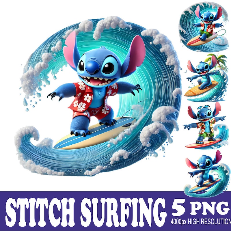 Lilo and Stitch Surfboard - Etsy