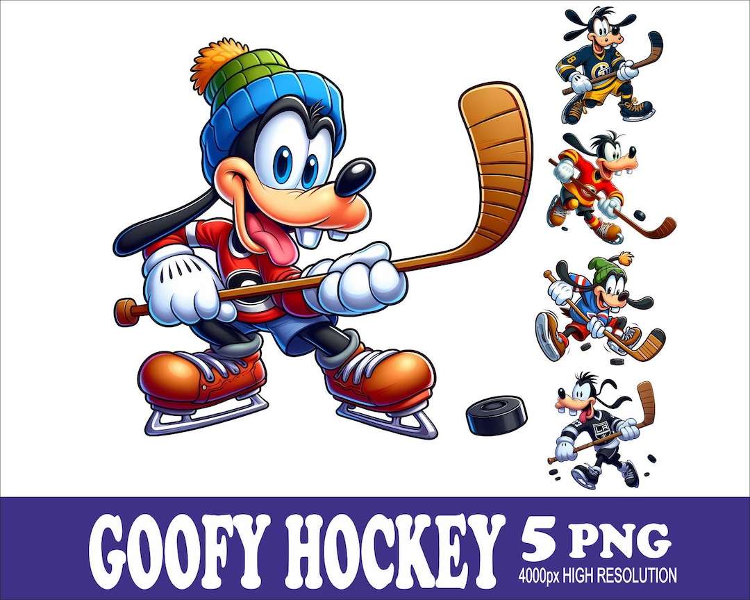 Goofy Hockey Design: Sublimation PNG Set (5 Files) - Etsy