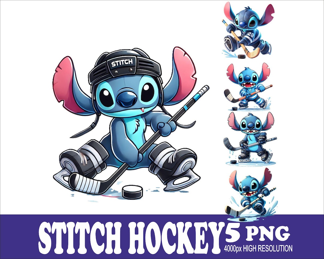 5 PNG Stitch Hockey Design Watercolor Tshirt Mug Tumpler Sublimation ...