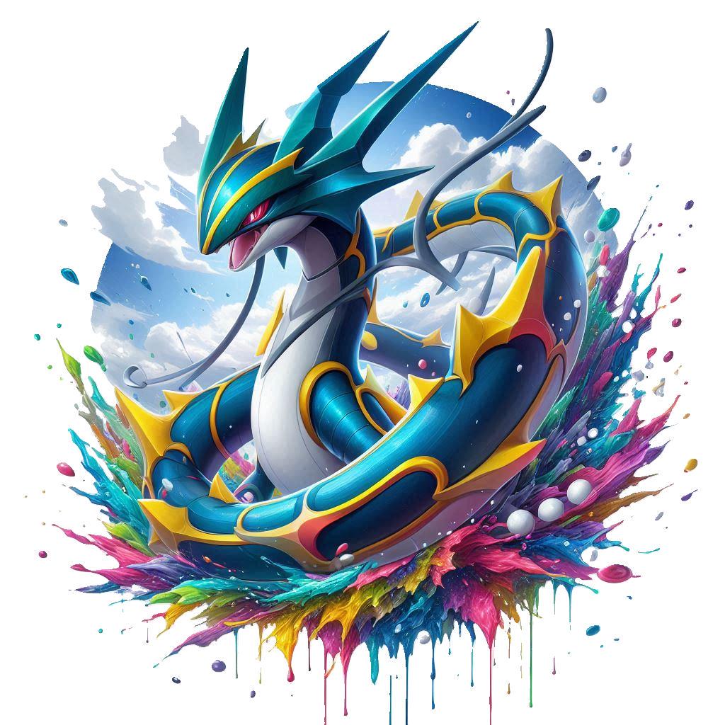 Rayquaza Watercolor Design: Sublimation PNG Set (5 Files) - Etsy