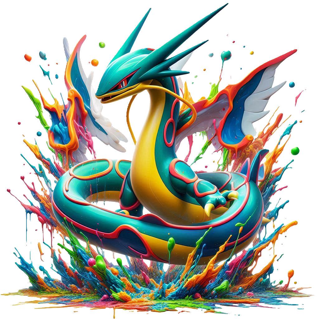 Rayquaza Watercolor Design: Sublimation PNG Set (5 Files) - Etsy