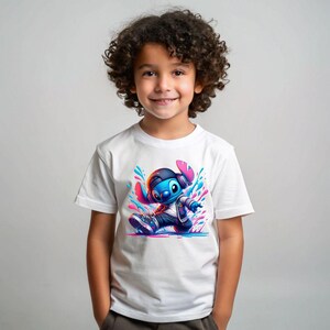 5 PNG Stitch Break Dance Design Watercolor Tshirt Mug Tumpler ...