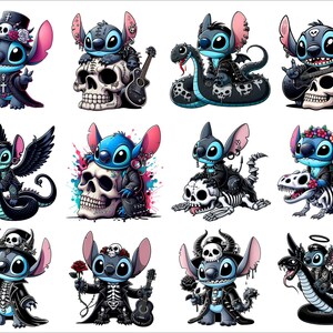 Stitch Gothic PNG Bundle: Sublimation Designs (115 Files) - Etsy