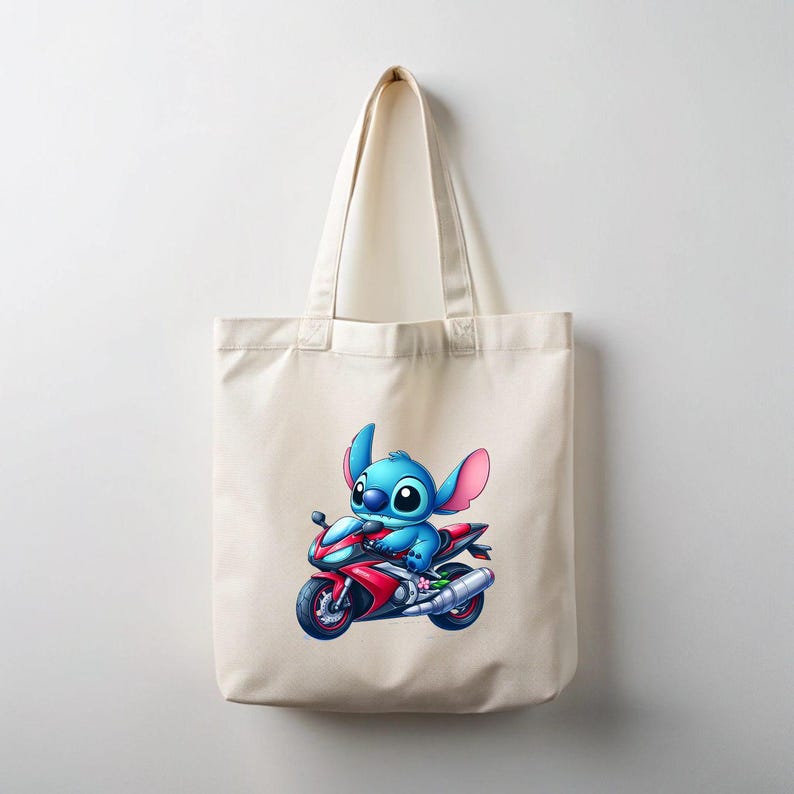 Stitch Motorcycle Design Watercolor PNG Designs: Sublimation Graphics ...