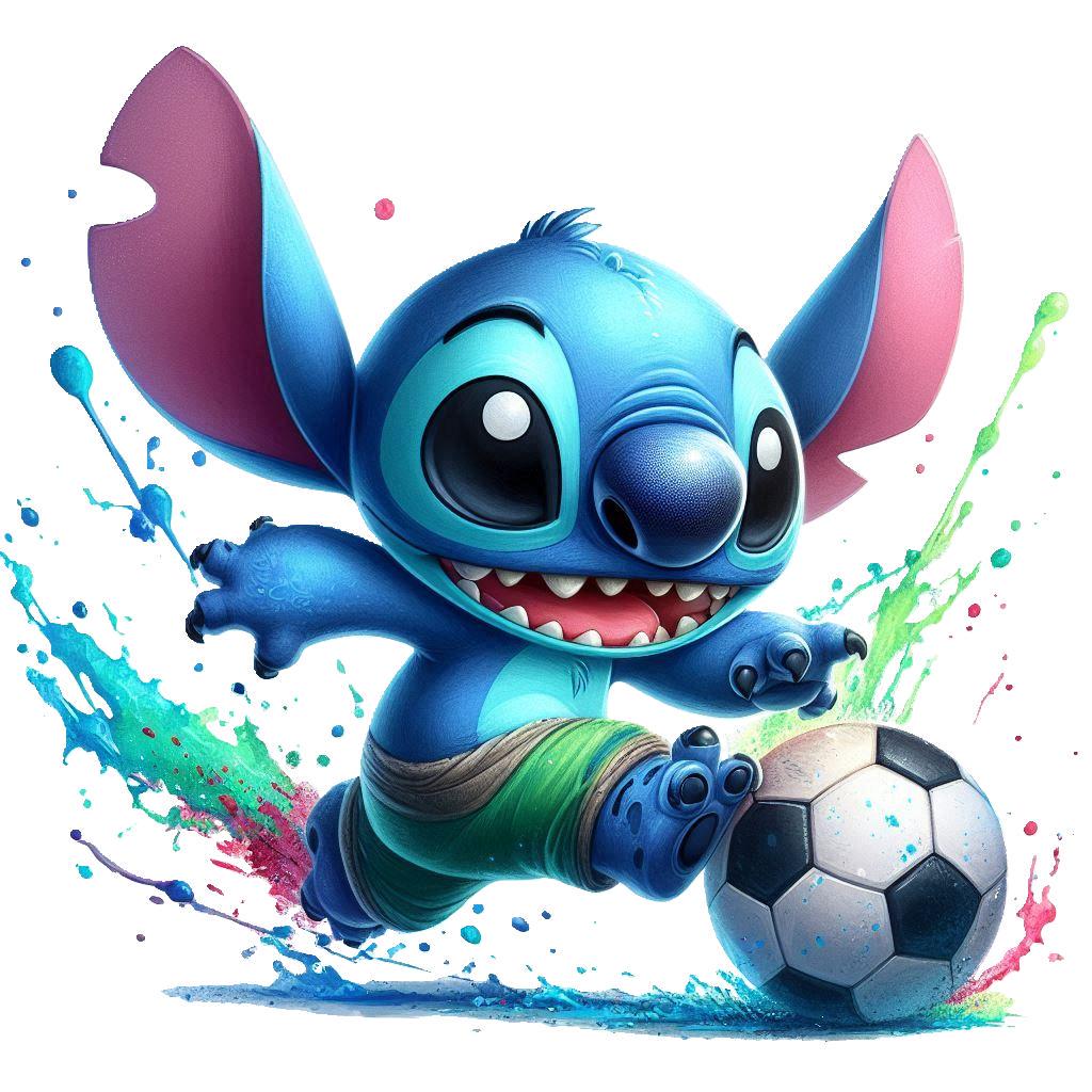 Stitch Football Watercolor PNG: Sublimation Design (5 Files) - Etsy