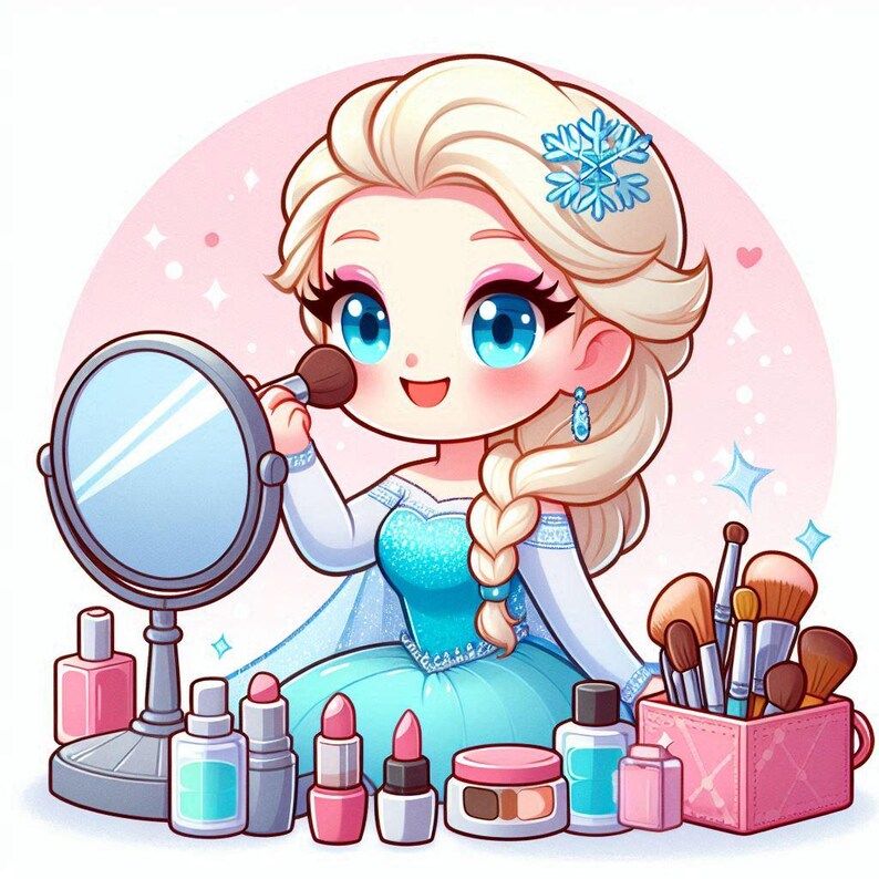Princess Elsa Design: High-resolution PNG Designs (5 Files) - Etsy