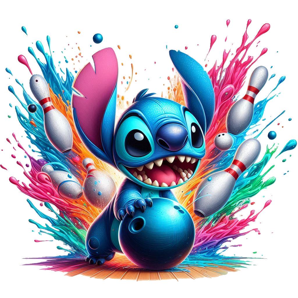 5 PNG Stitch Bowling Design Watercolor Tshirt Mug Tumpler Sublimation ...