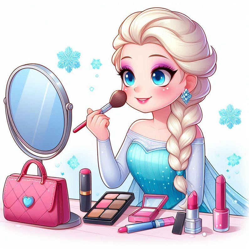 Princess Elsa Design: High-resolution PNG Designs (5 Files) - Etsy