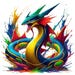 Rayquaza Watercolor Design: Sublimation PNG Set (5 Files) - Etsy