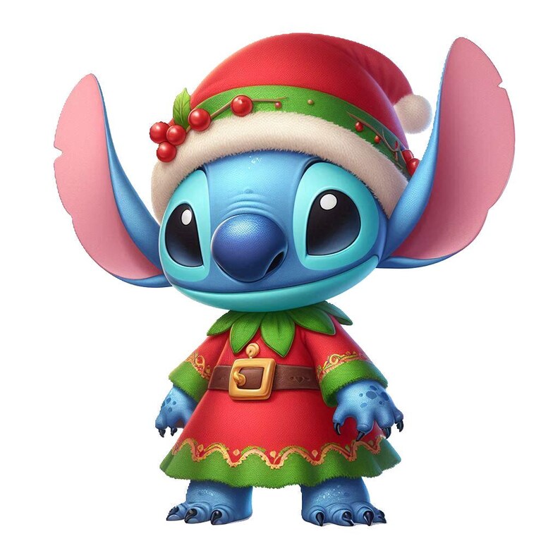 5 PNG Stitch Elf Design Watercolor Tshirt Mug Tumpler Sublimation Png ...