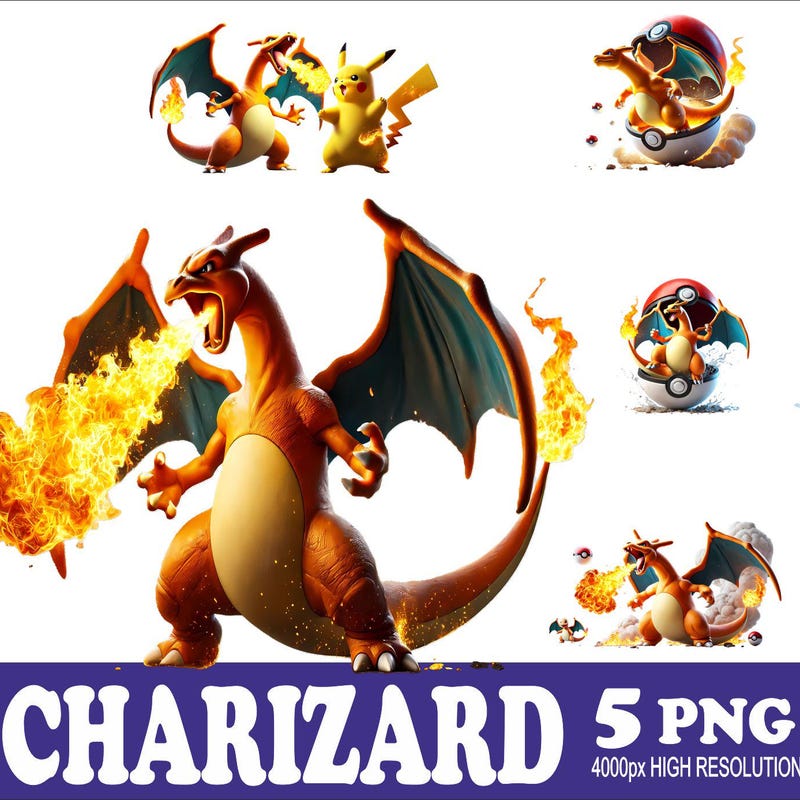 Charizard Png - Etsy