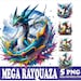 Rayquaza Watercolor Design: Sublimation PNG Set (5 Files) - Etsy
