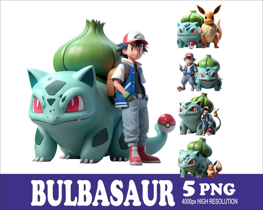 5 PNG Bulbasaur Design Watercolor Tshirt Mug Tumpler Sublimation Png ...