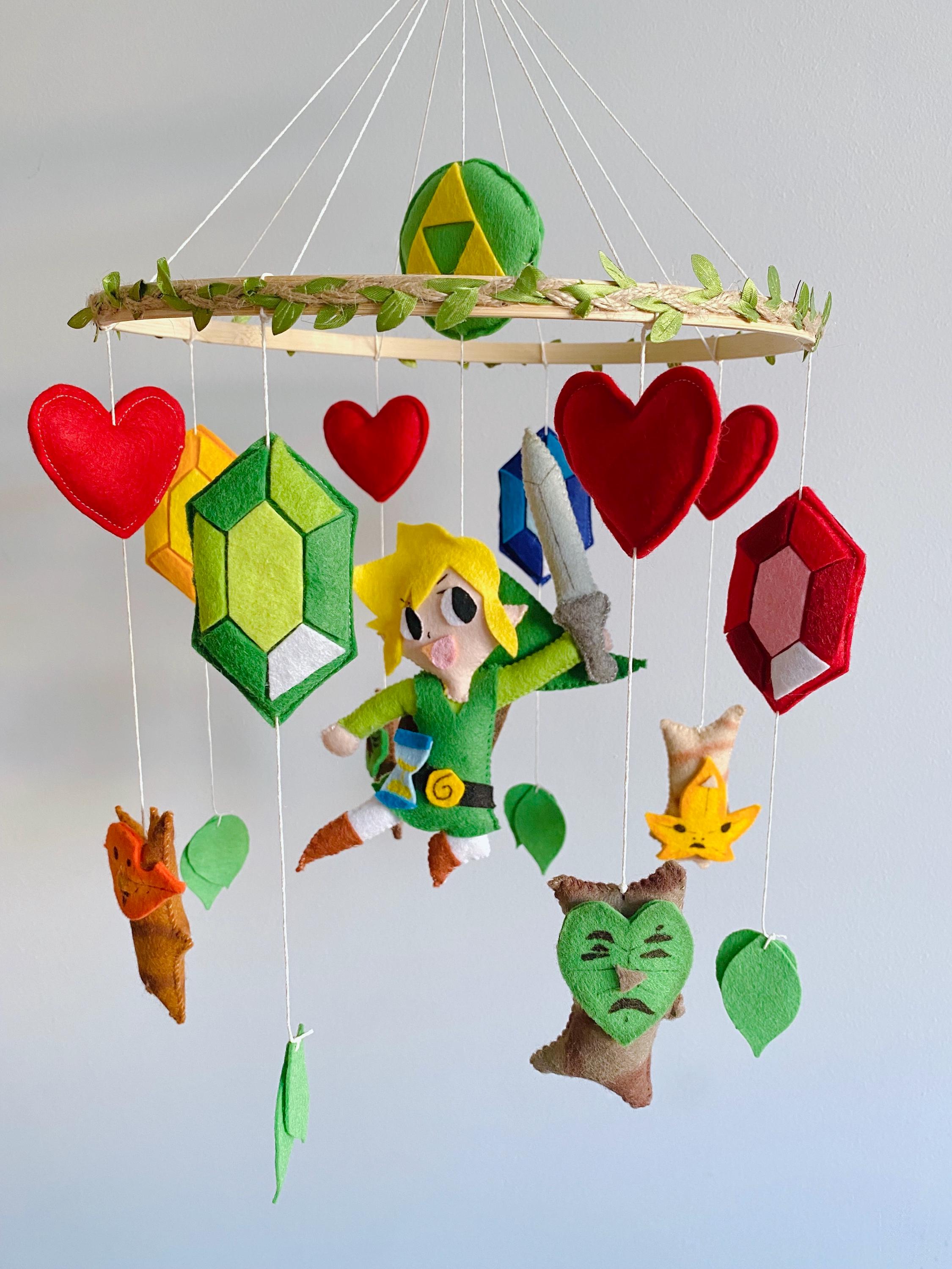 Handmade Zelda Inspired Baby Mobile Link, Rupees, Koroks, and Triforce ...
