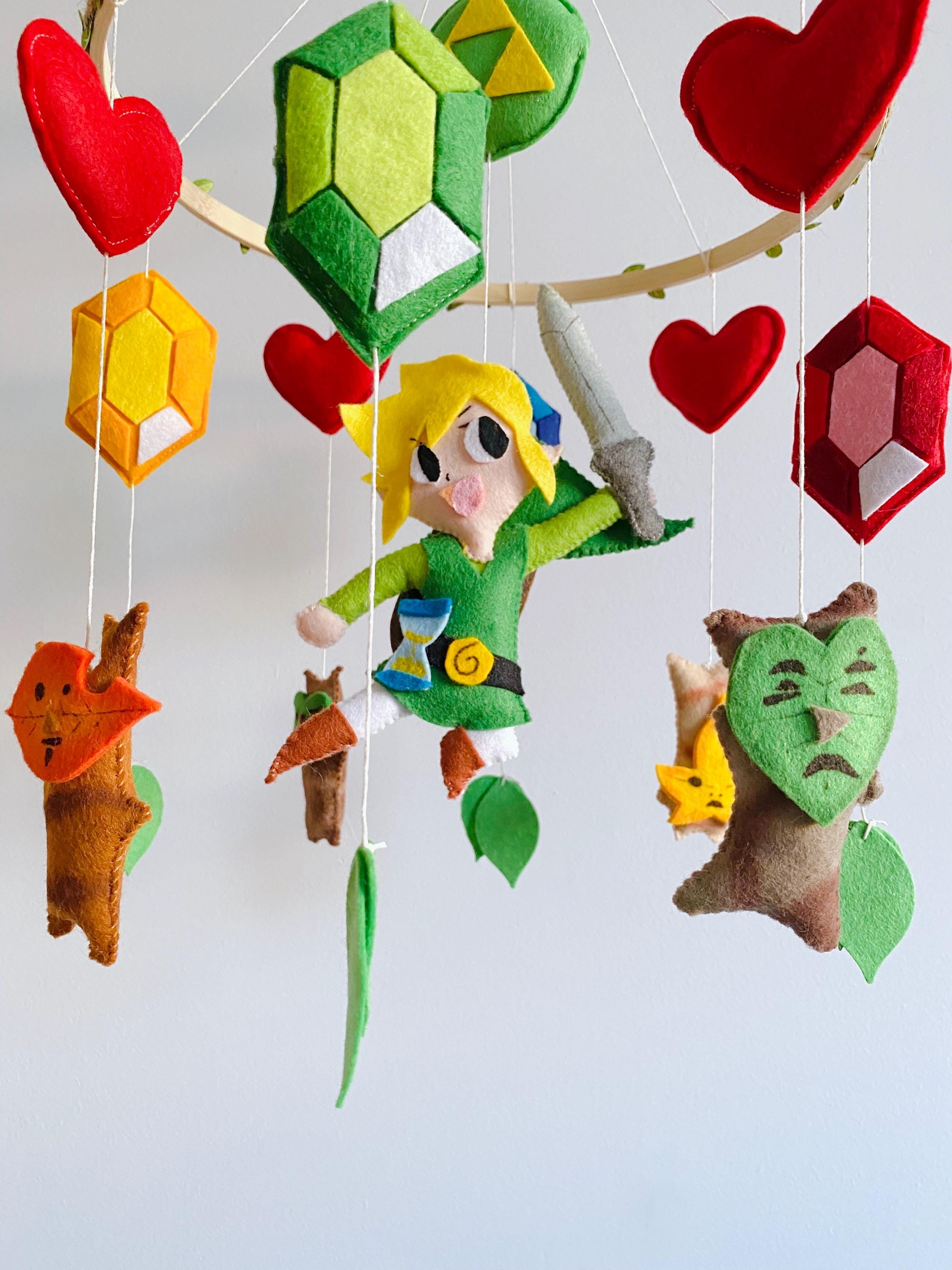 Handmade Zelda Inspired Baby Mobile | Link, Rupees, Koroks, and ...
