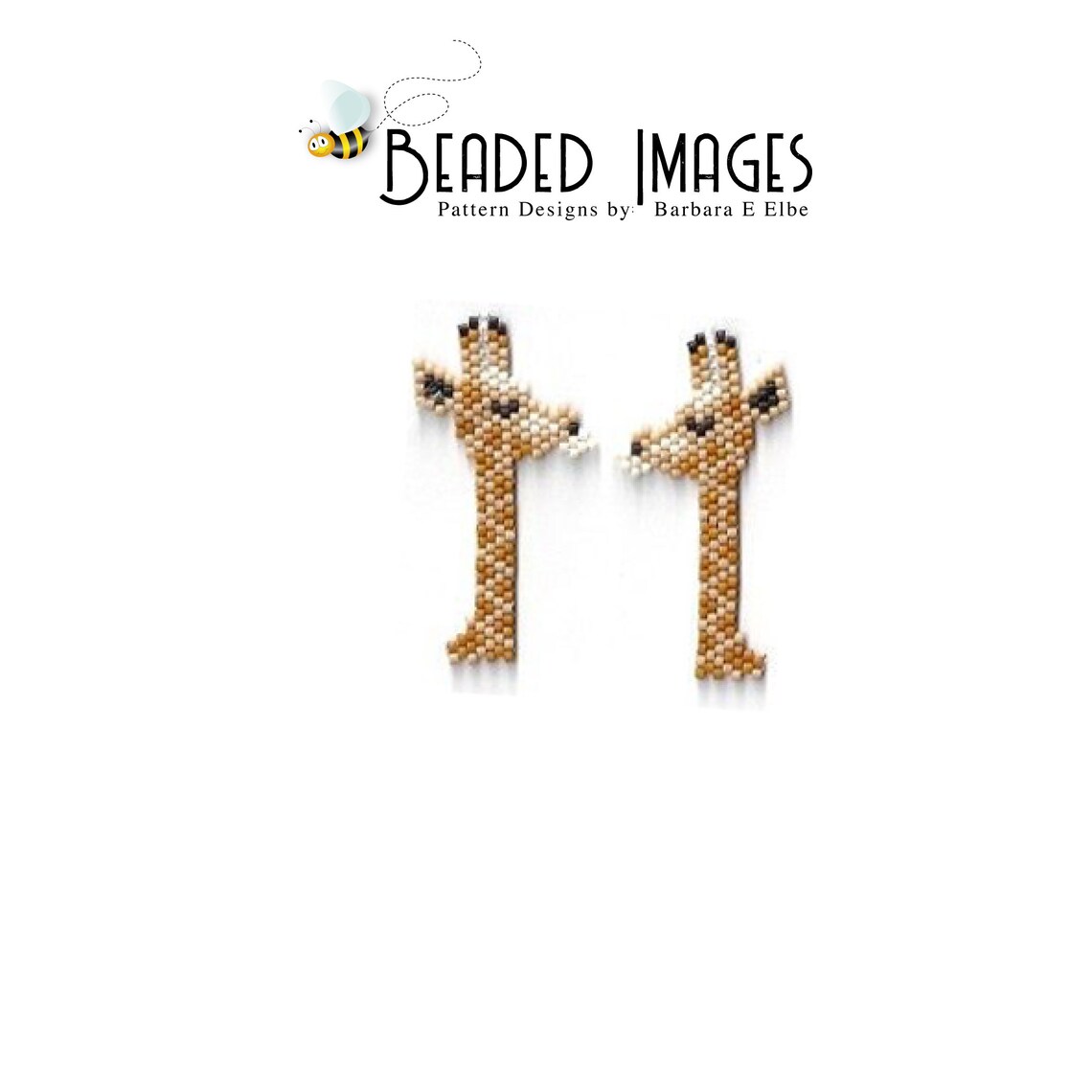Giraffe Beaded Earrings PATTERN 230 - Etsy