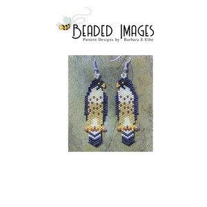 Peregrine Falcon Beaded Earring PATTERN 319 - Etsy