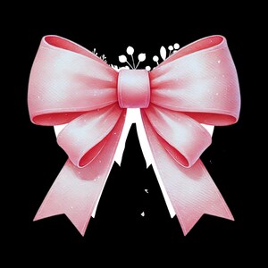 Vintage Pink Christmas Clipart Bundle Santa, Bow and Tree Pngs for ...