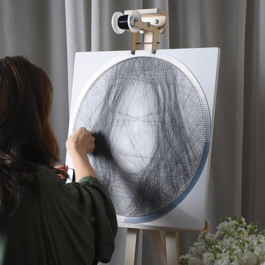 Custom DIY String Art Kit | Photo-to-art String Portrait | BRIGHTMNDS ...