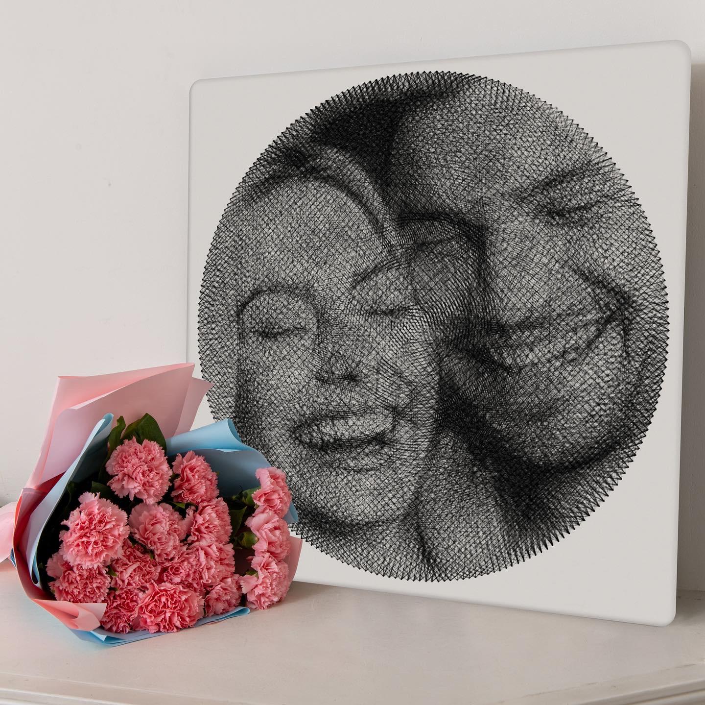Custom String Art Portrait From Your Photo | String Art Kit BRIGHTMNDS | Personalized DIY String ...