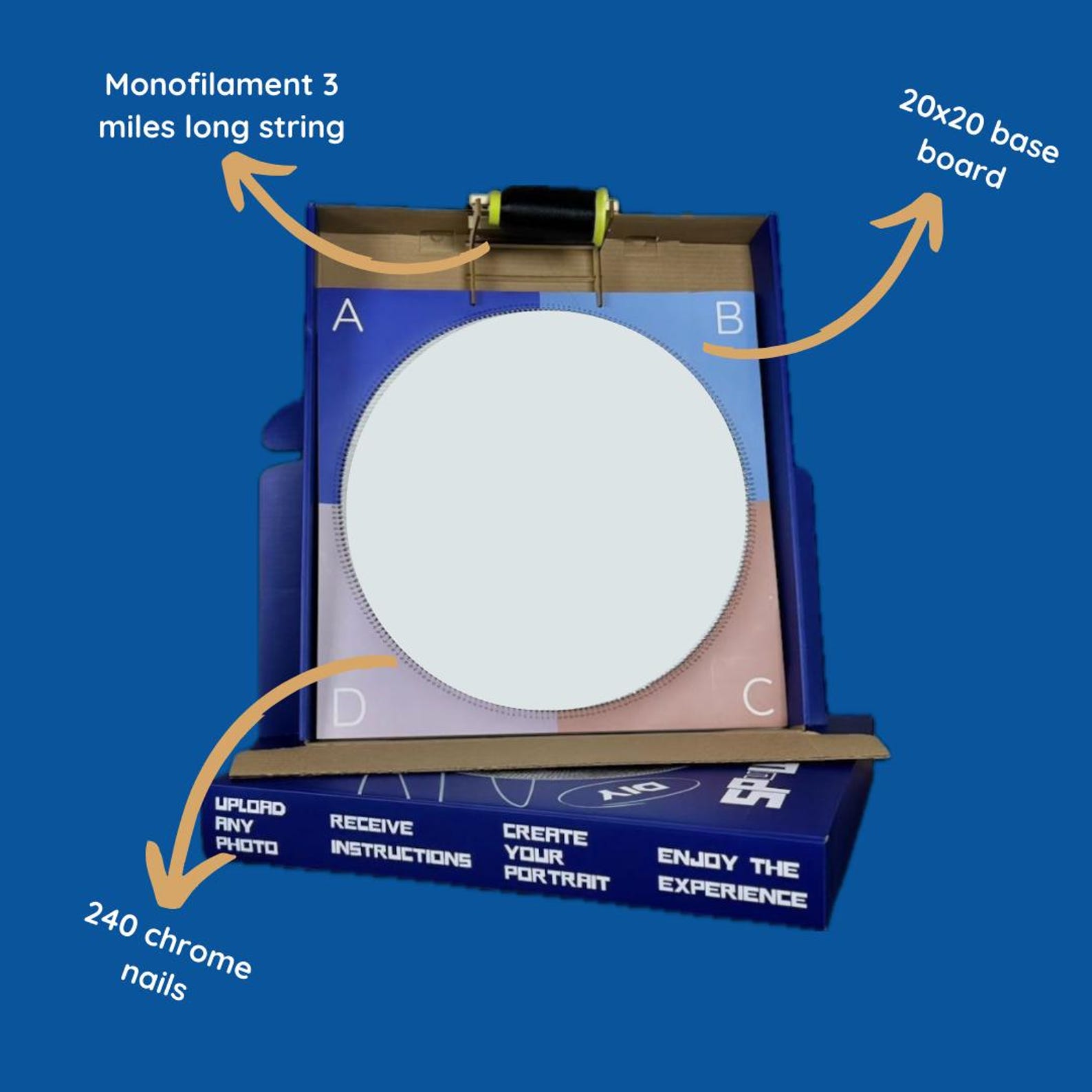 Personalized String Art Portrait | DIY Craft Kit for Creative Home ...